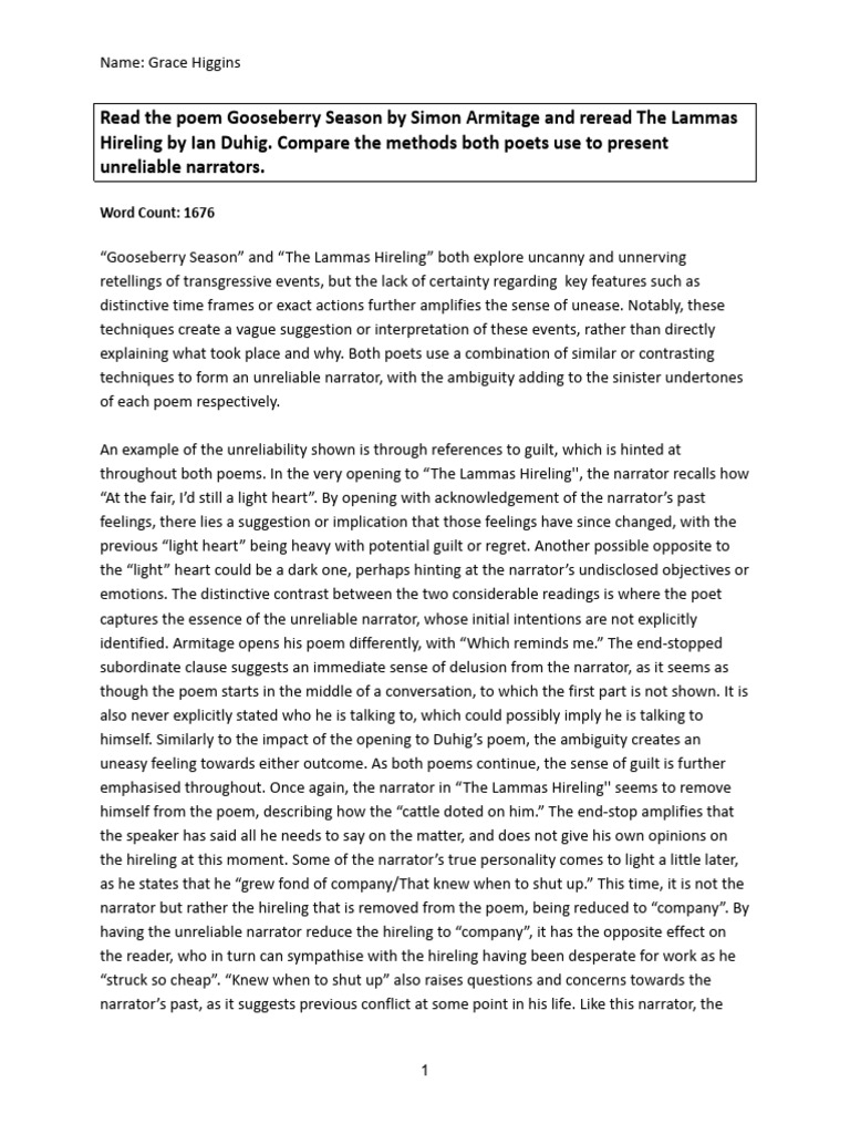 Gooseberry Season and The Lammas Hireling | PDF | Judas Iscariot ...