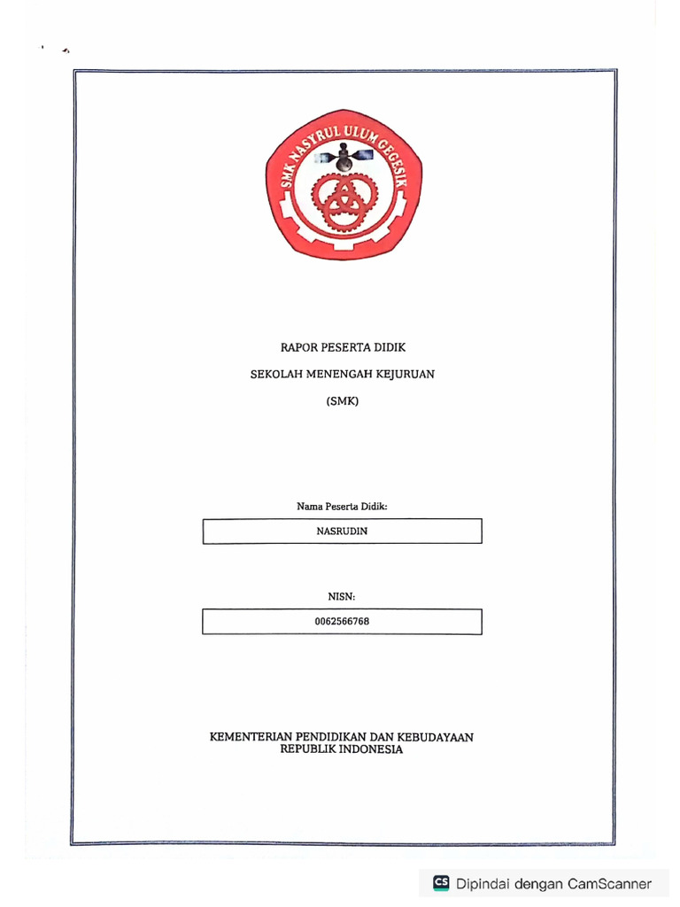 Contoh cover raport | PDF