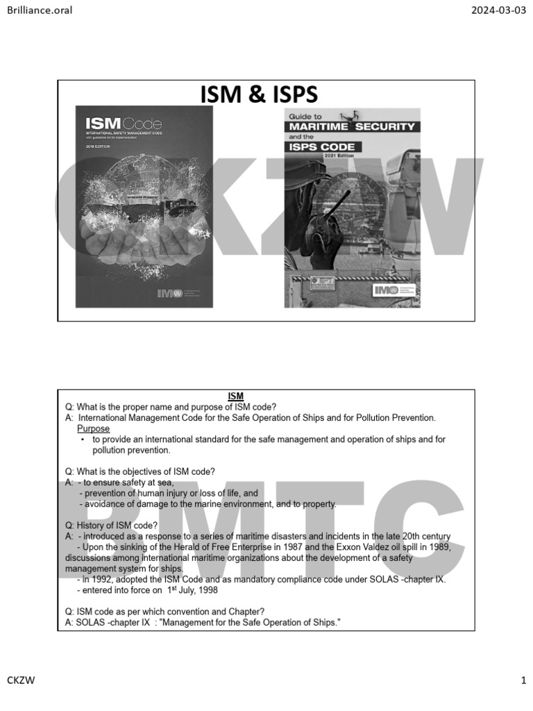 Ism+ Isps B&W | PDF