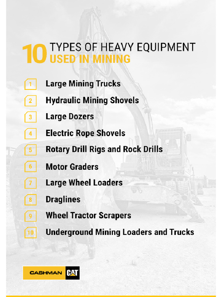 Heavy Equipment Used in Mining | PDF