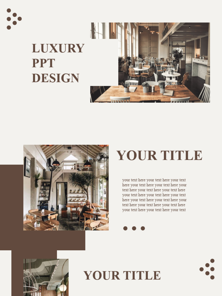 Luxury PPT Design | PDF