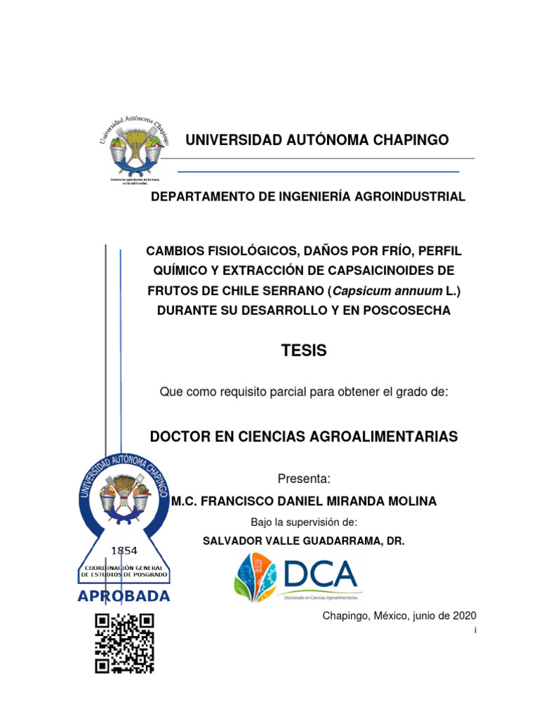Chile Serrano Colegio de Posgraduados | PDF | Pimiento | Biología Celular)
