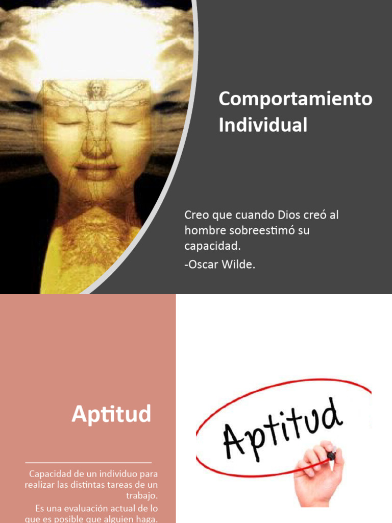 C.O Comportamiento Individual | PDF | Actitud (psicología) | Comportamiento
