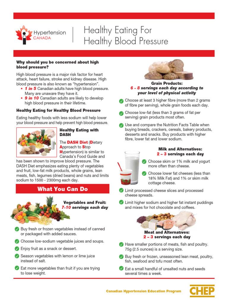 Hypertension Nutrition | PDF
