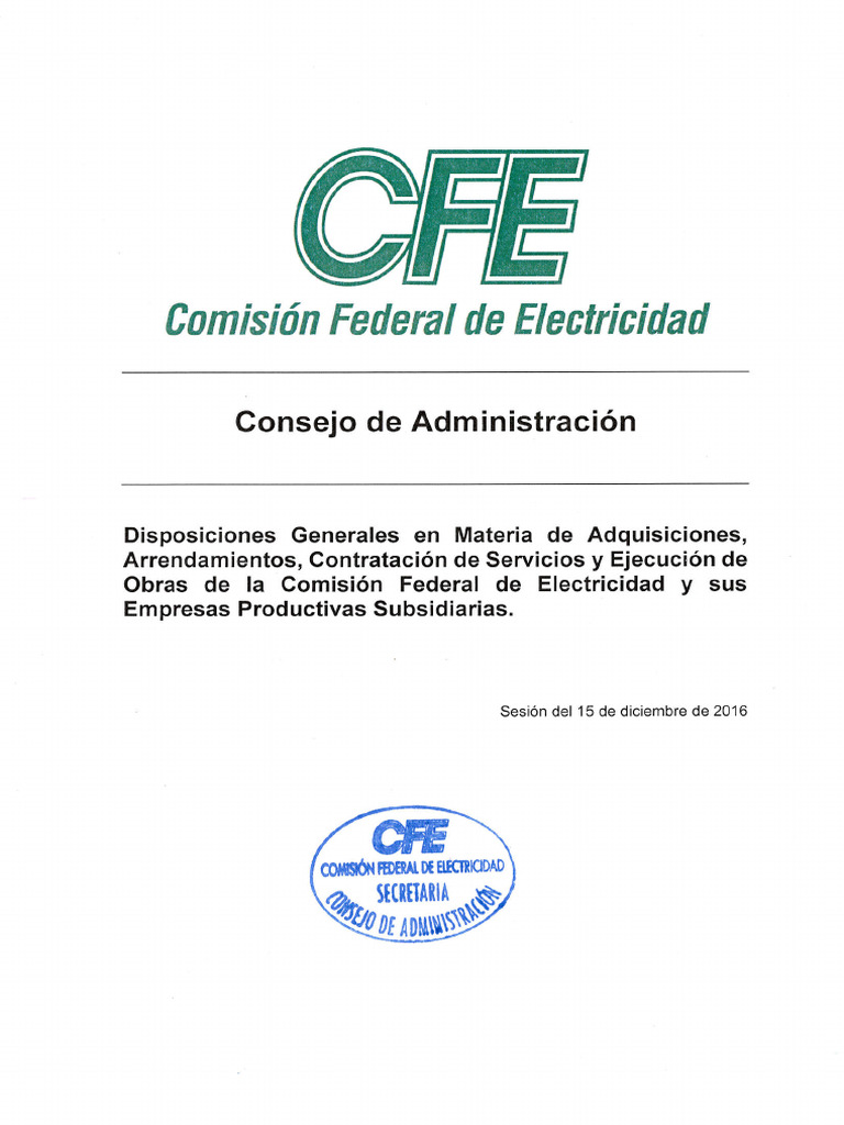 Disp Gral en Materia de Adquisiciones, Arrend, Contrat de Servicios | PDF