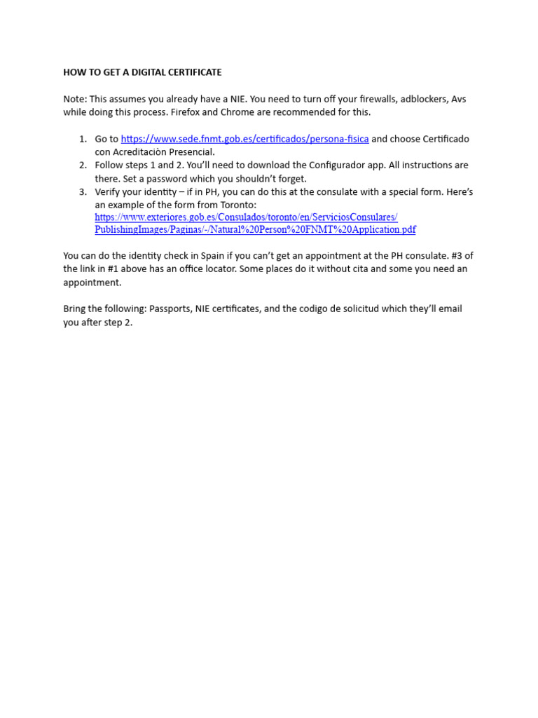 How to Obtain a Digital Certificate | PDF