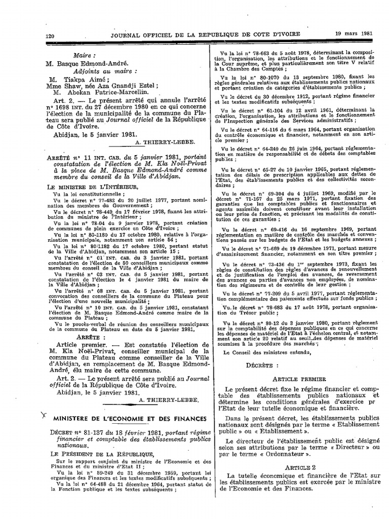 81-137 - Regime Comptable Et Financier Des EPN | PDF