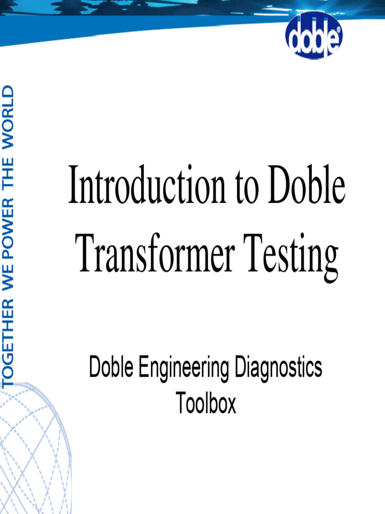 C - Doble - PF - Transformer | PDF | Transformer | Capacitor