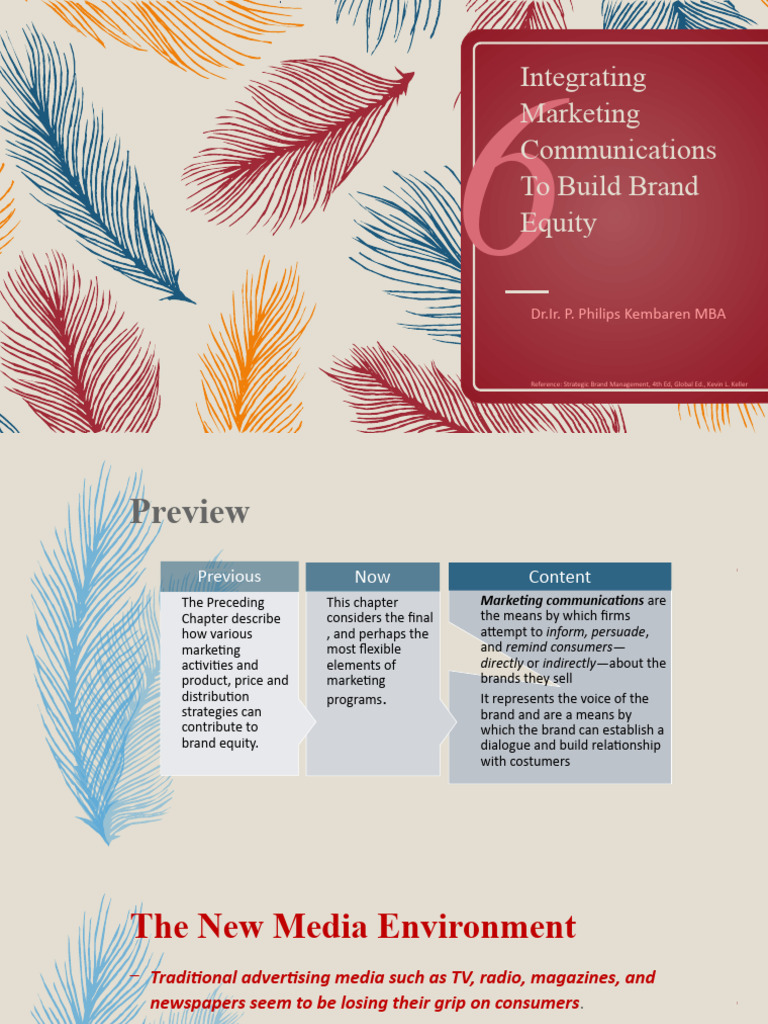 06 Integrating MarComm | PDF | Marketing Communications | Advertising