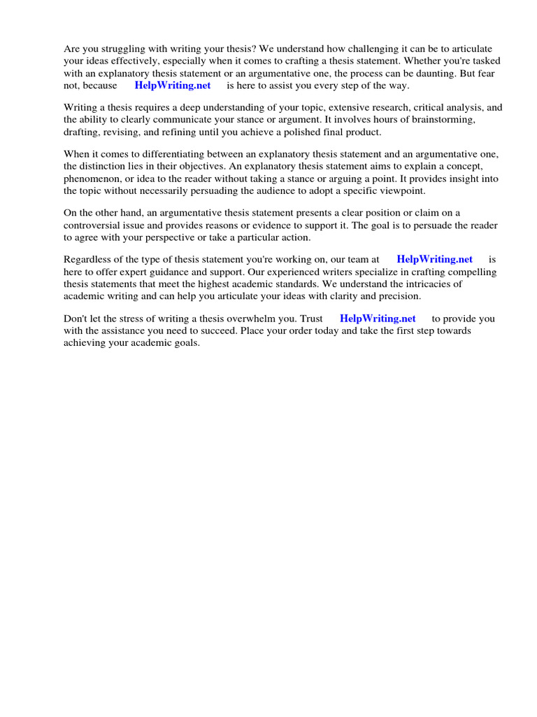 Thesis Statement Writing Guide | PDF | Career & Growth | Art