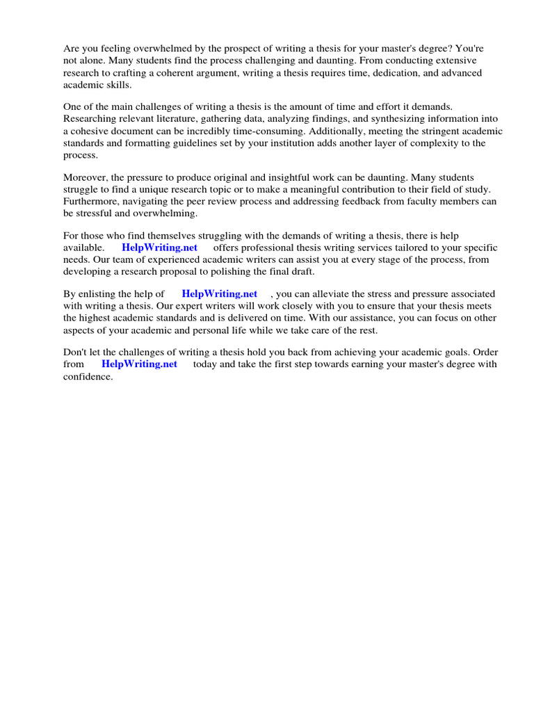 Thesis or Non Thesis Masters | PDF | Thesis | Master's Degree