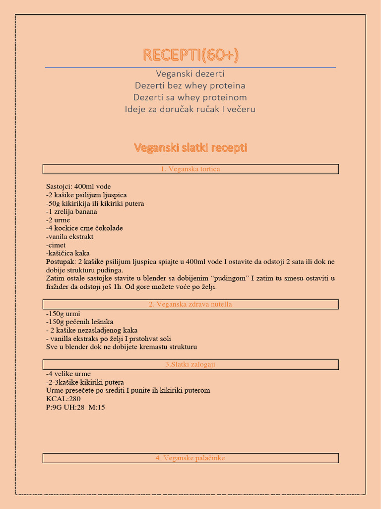 Zdravi Recepti | PDF