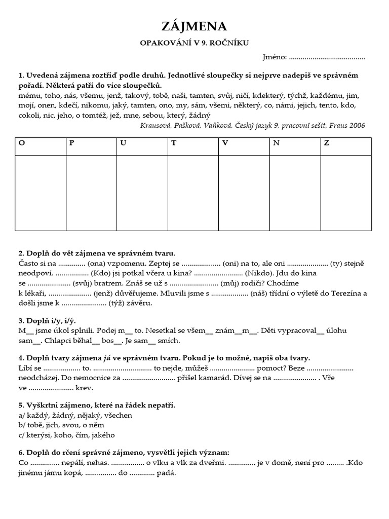 47004zajmena9 - Rocnik | PDF 47004zajmena9 - Rocnik | PDF