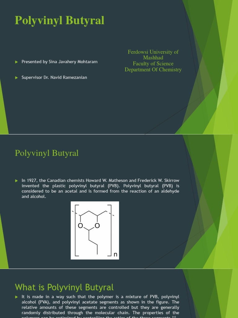 Polyvinyl Butyral 2 | PDF | Materials | Building Materials