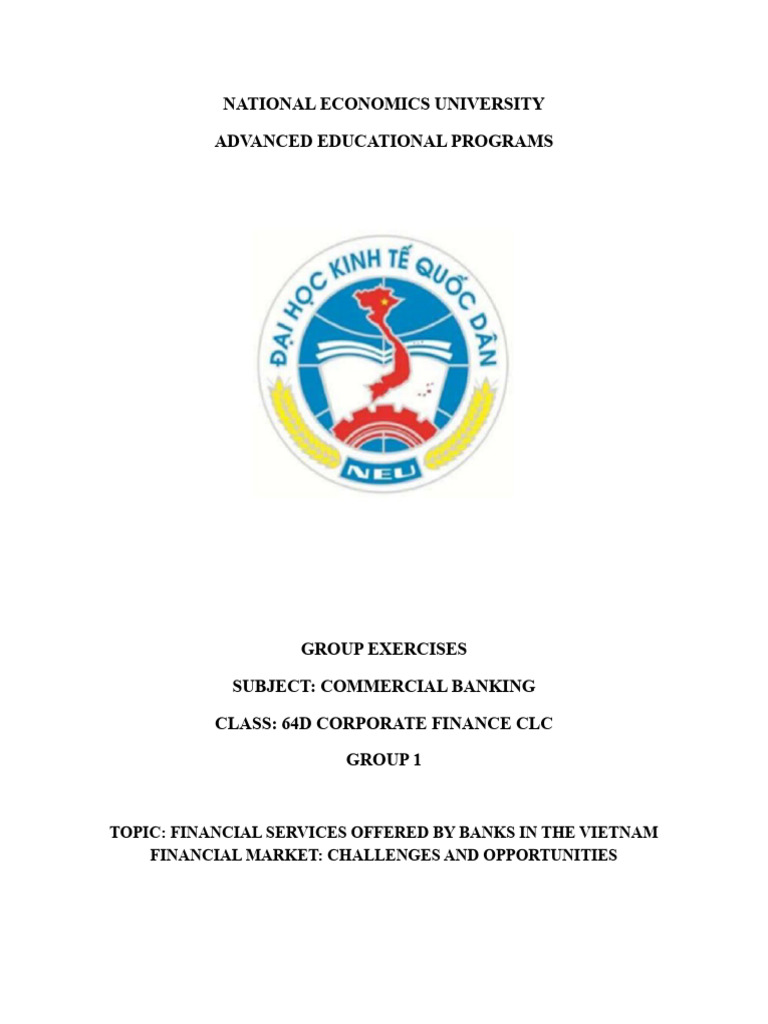 Commercial Banking - Group 1 | PDF | Loans | Banks