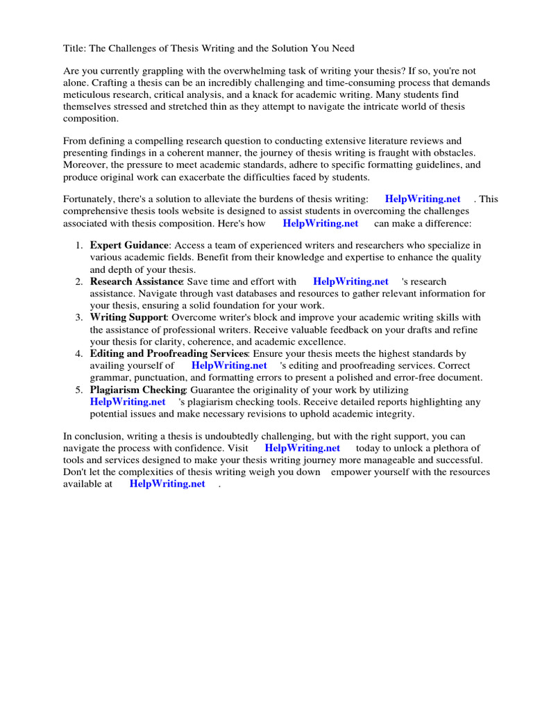 Thesis Tools Website | PDF