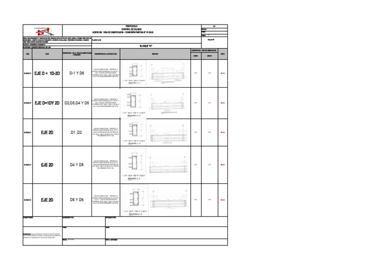 Protocolo Liberacion de Aceros en Viga de Cimentacion | PDF