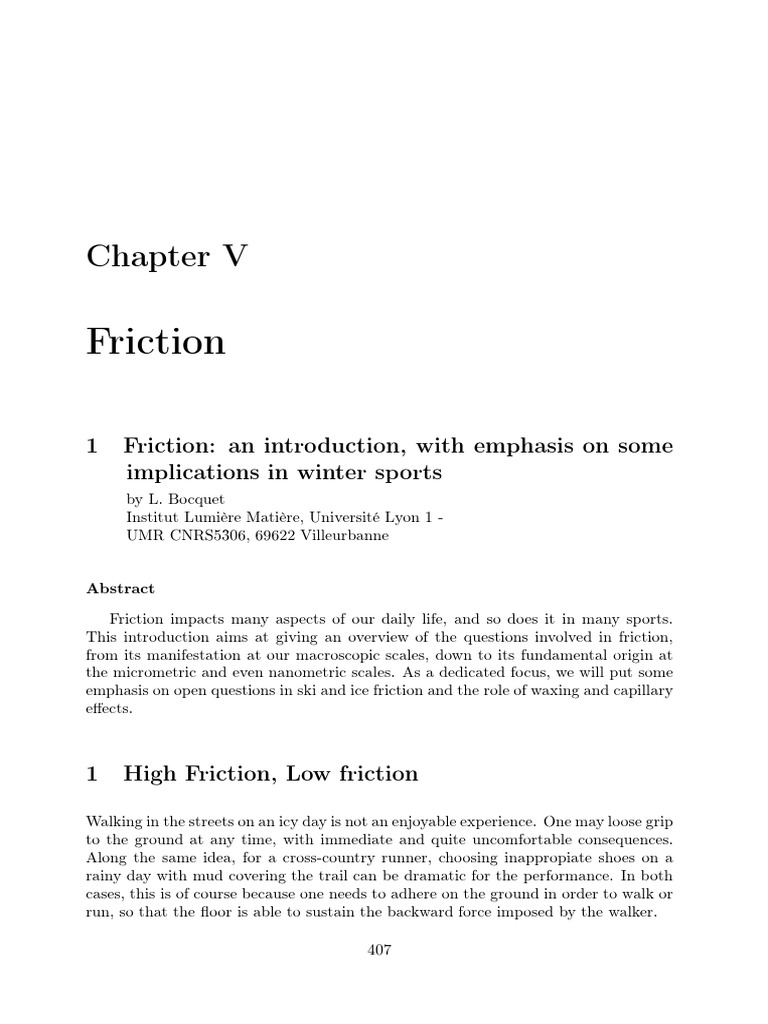 Frottement Glace Neige | PDF | Friction | Viscosity