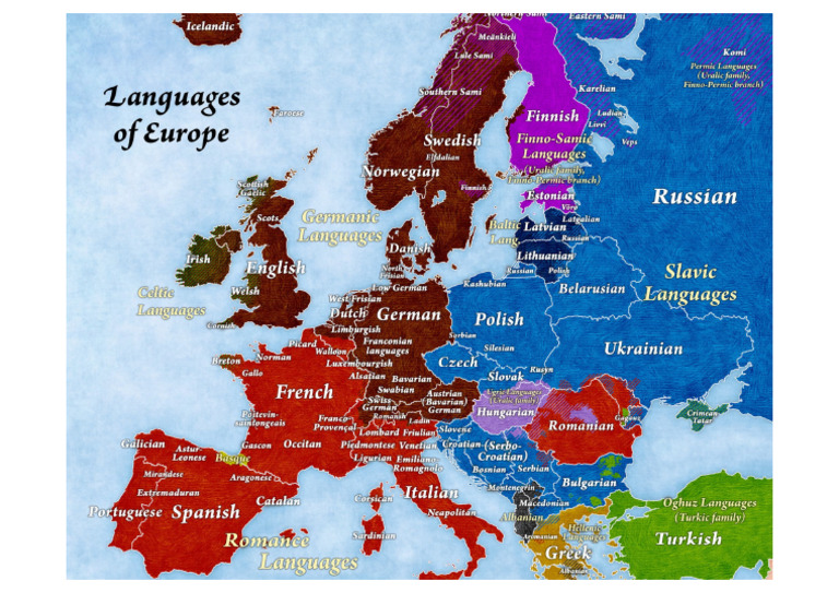 Language Map of Europe | PDF