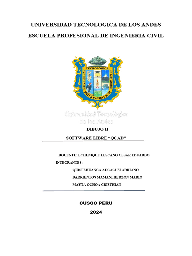 QCAD - DIBUJO - Final | Descargar gratis PDF | Software | Diseño