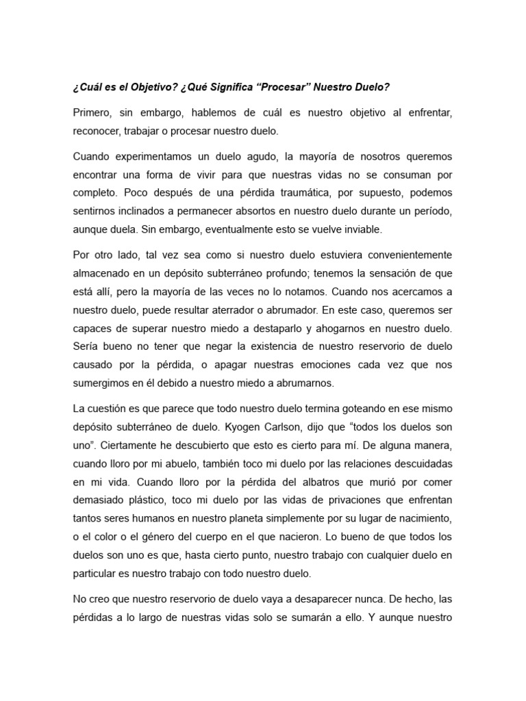 Procesar el Duelo: Guía Budista | PDF | Amor | Experiencia