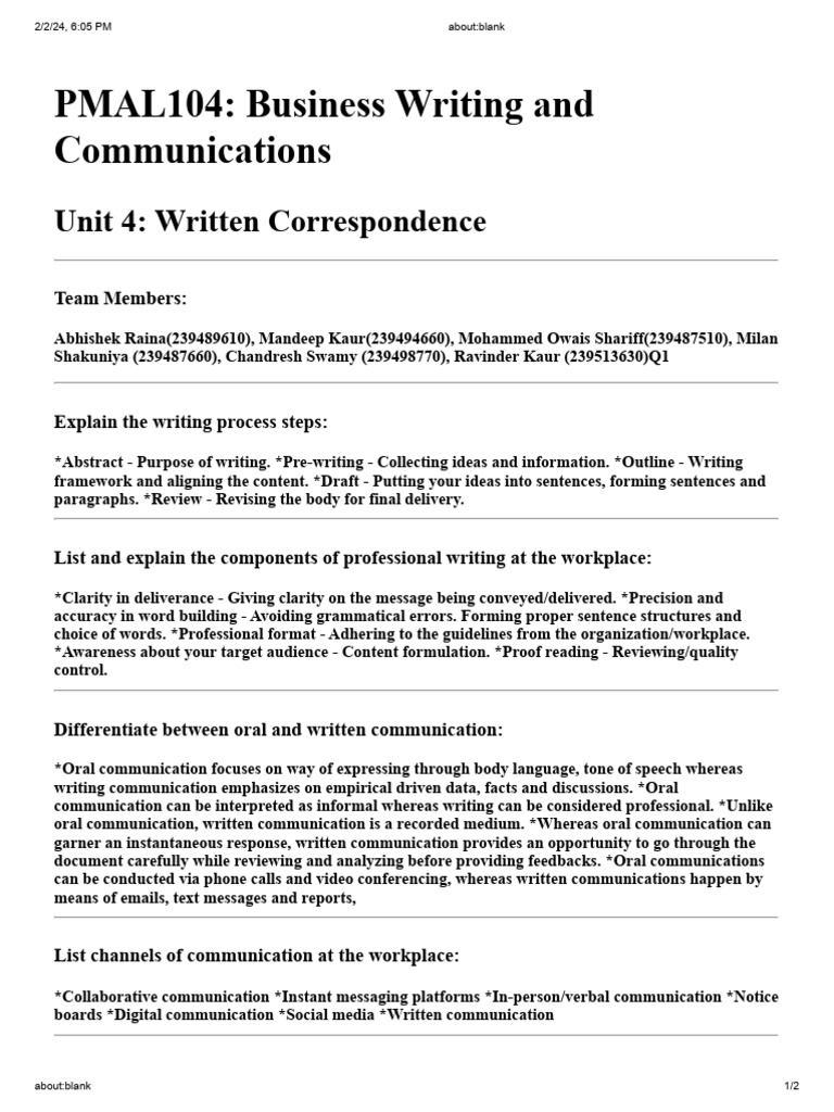 PMAL 104 Unit-4 LA | PDF