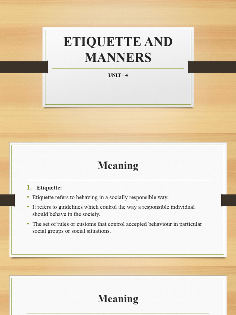 Essential Workplace Etiquette Guide | PDF | Career & Growth | Self ...