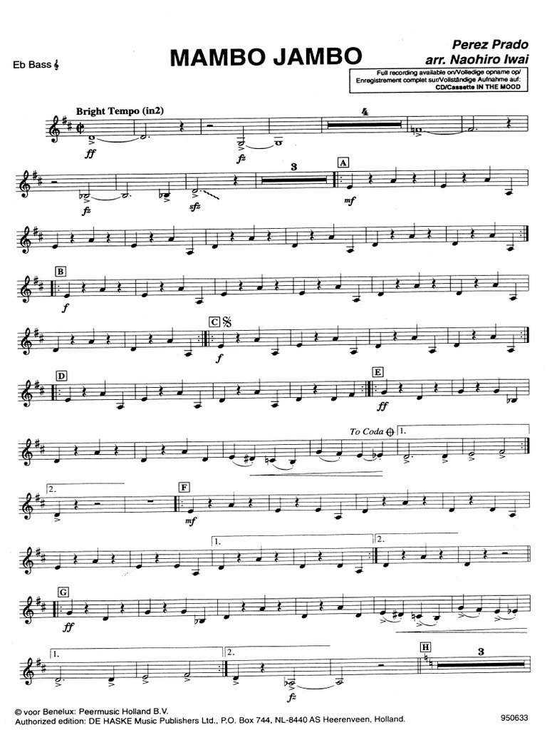 08 Mambo Jambo - Bass | PDF