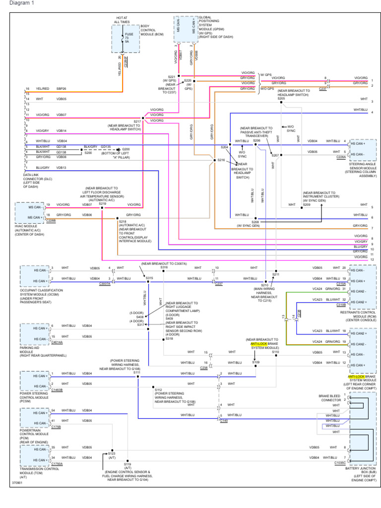 2012 Ford Focus Wiring Diagrams | PDF