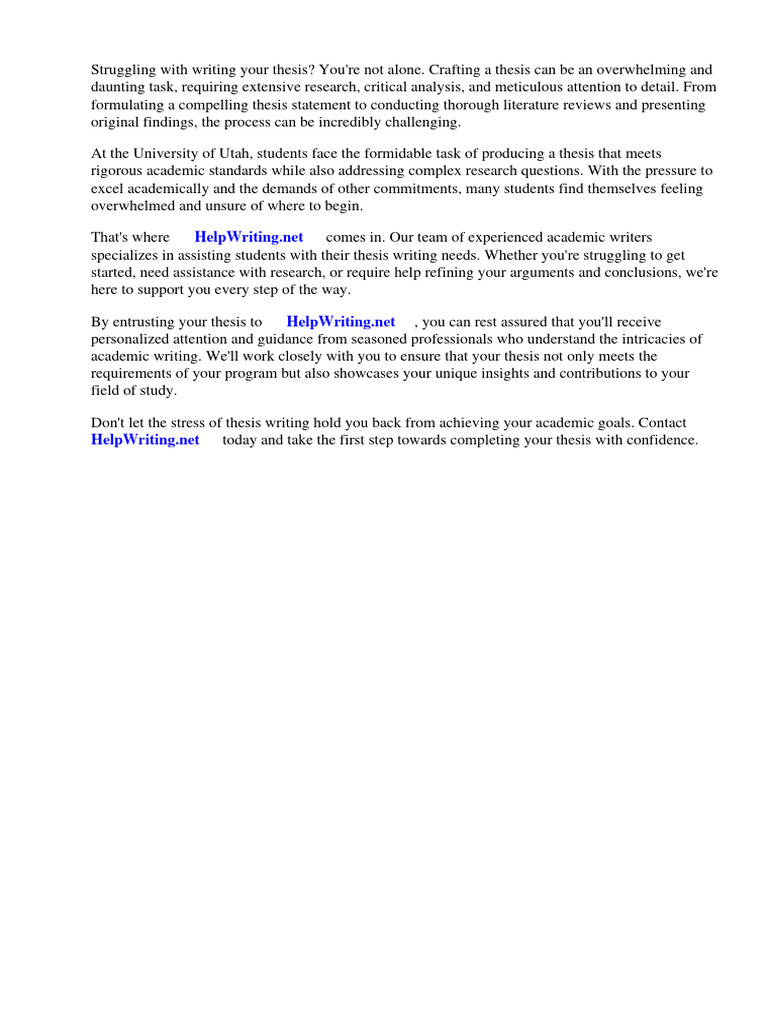 Thesis Tracking University of Utah | PDF | Thesis | Academic Journal