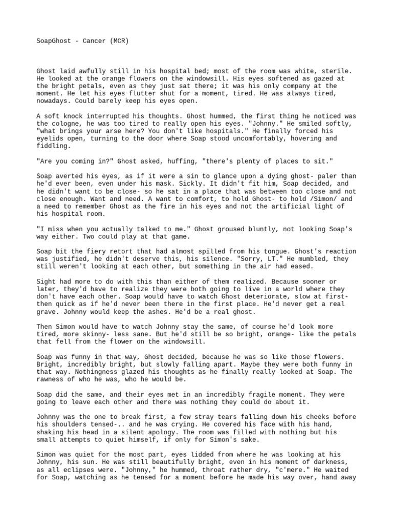 SoapGhost - "Cancer" Call of Duty | PDF | Poetry