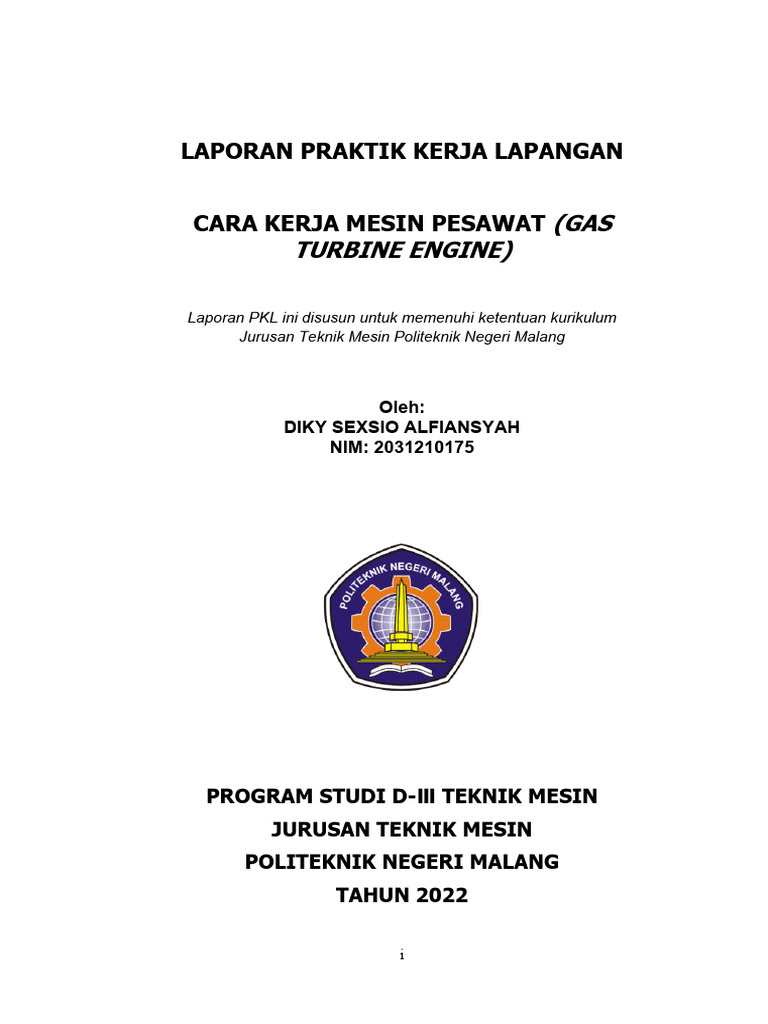 Final Laporan Turbine Engine | PDF