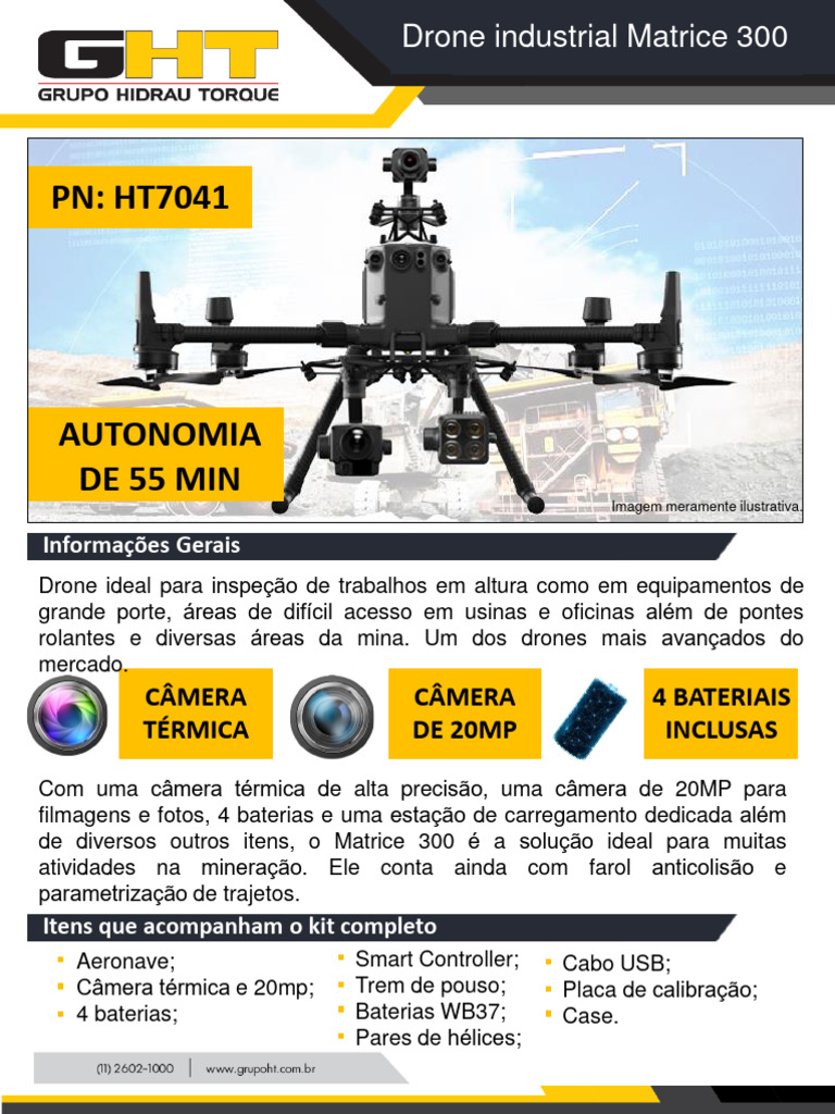 Drone Matrice 300 com Câmera Térmica | PDF