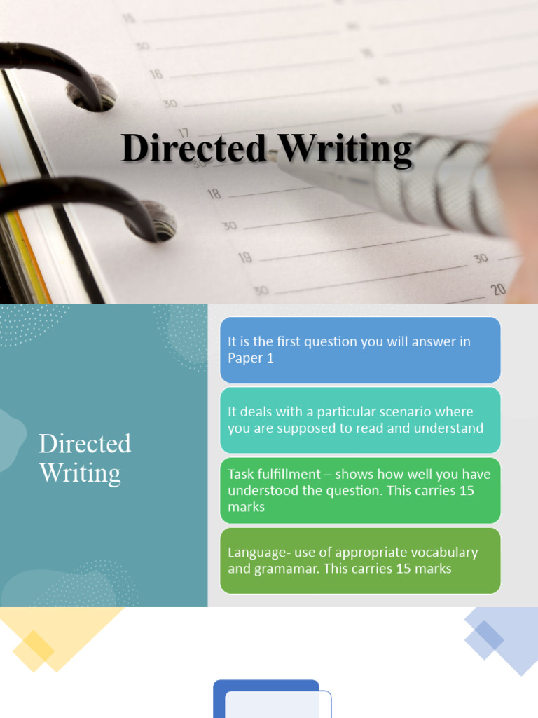 Directed Writing | PDF | Linguistics | Human Communication