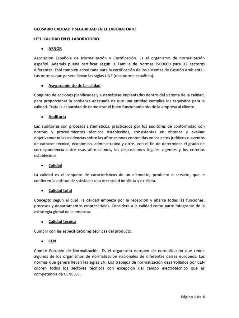 Glosario para UT1 | PDF