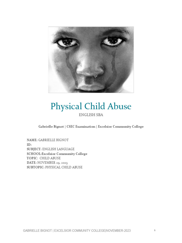 Understanding Physical Child Abuse | PDF | Child Abuse | Stress (Biology)