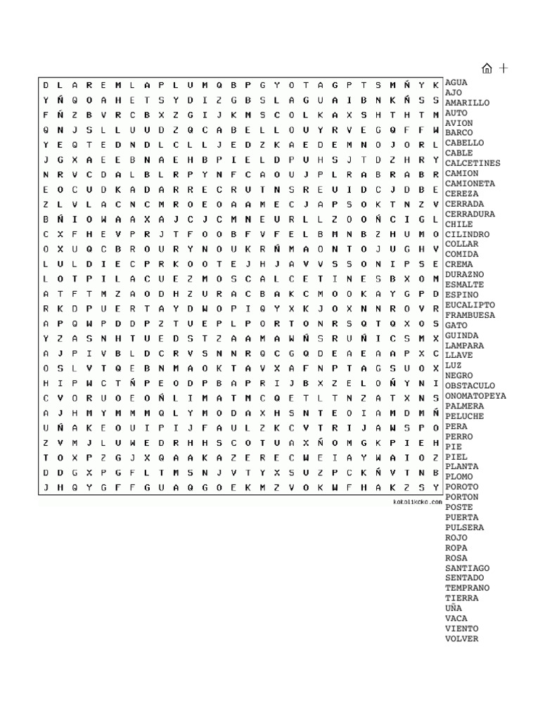 Sopas de Letras | PDF