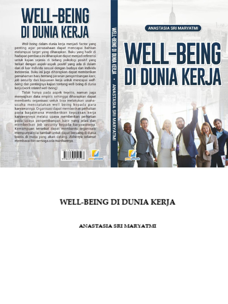 Bab 1 WELL-BEING Di Dunia Kerja | PDF