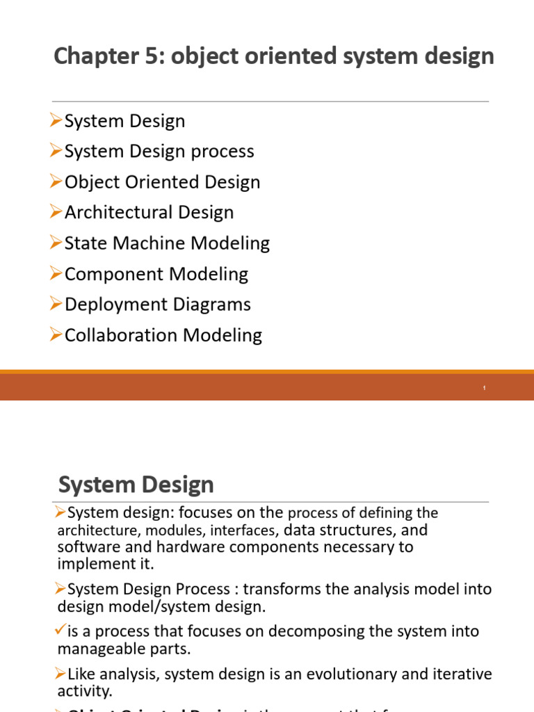 Object-Oriented System Design Guide | PDF | Client–Server Model | Class ...