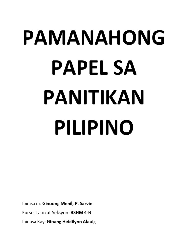 Pagsusuring Pampanitikan | PDF