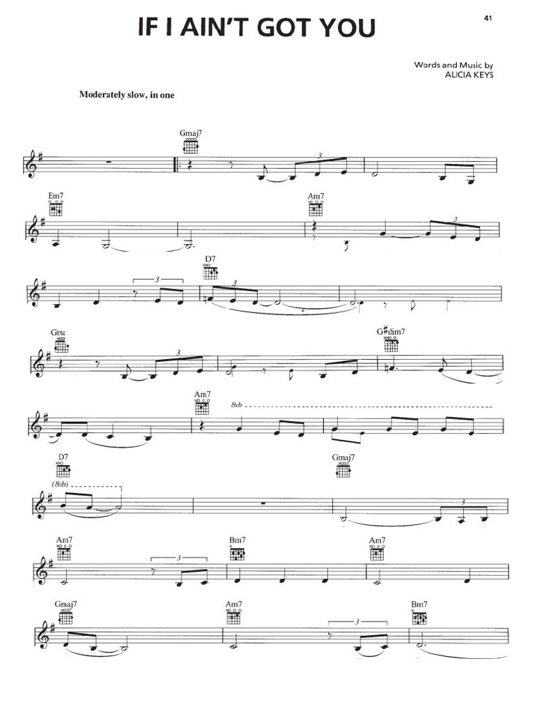 If Ain T Got You - Violino | PDF