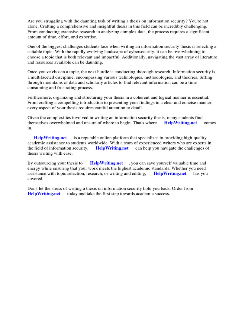 Information Security Thesis Topics | PDF | Computer Security | Security