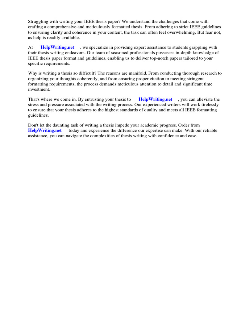 Ieee Thesis Paper Format | PDF | Academic Publishing | Thesis