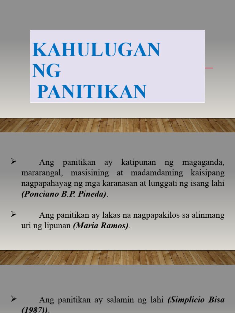 2 Kahulugan-Ng-Panitikan (Soslit) | PDF