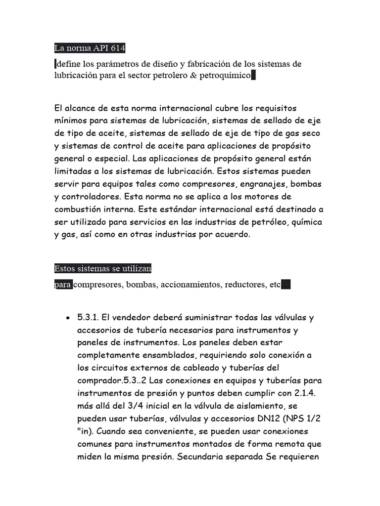Api 614 | PDF | Presión | Lubricante