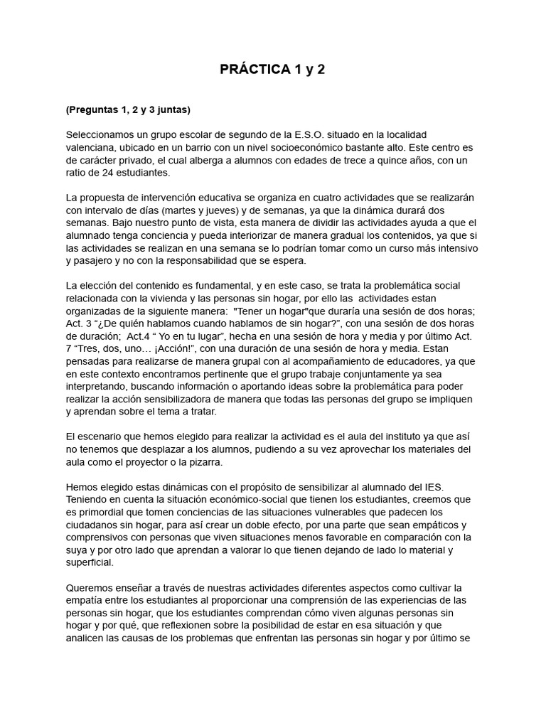 Didactica Practica 1 y 2 | PDF