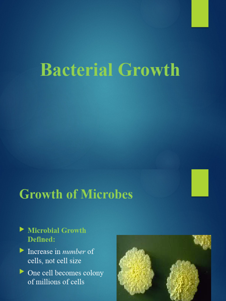 Bacterial Growth | PDF