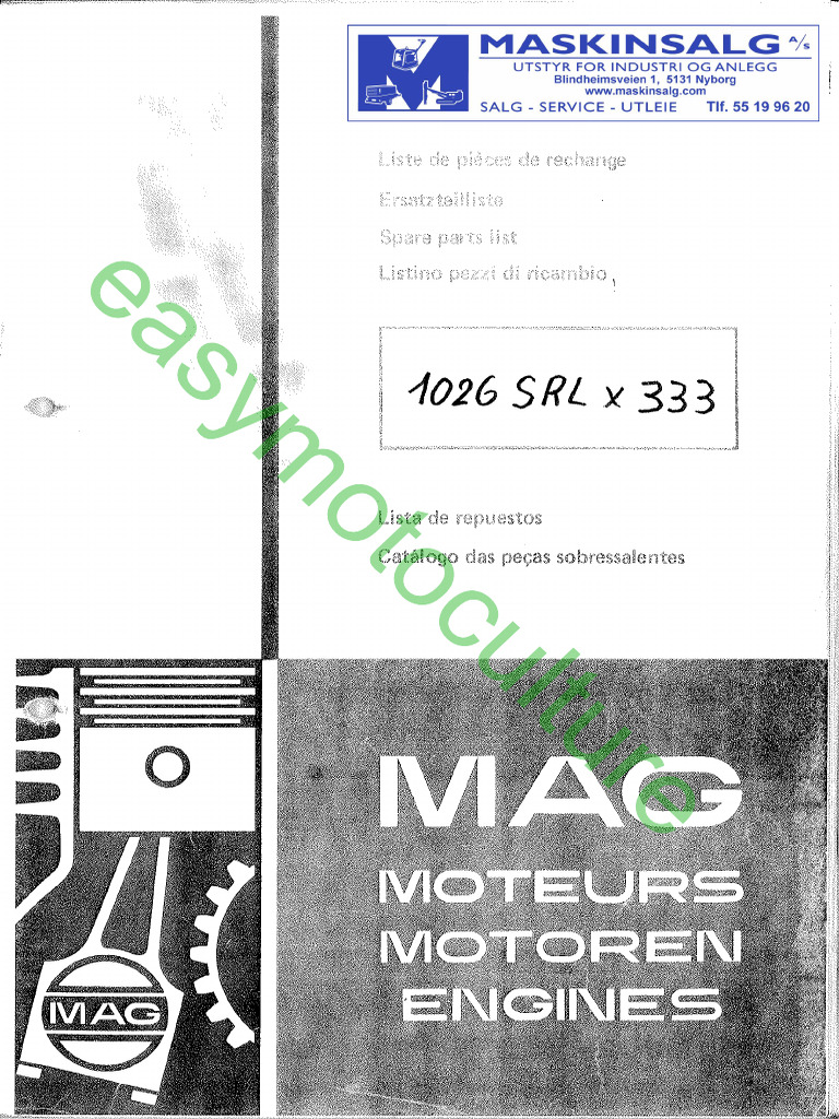 Mag 1026 SRLX 333 Pièces | PDF
