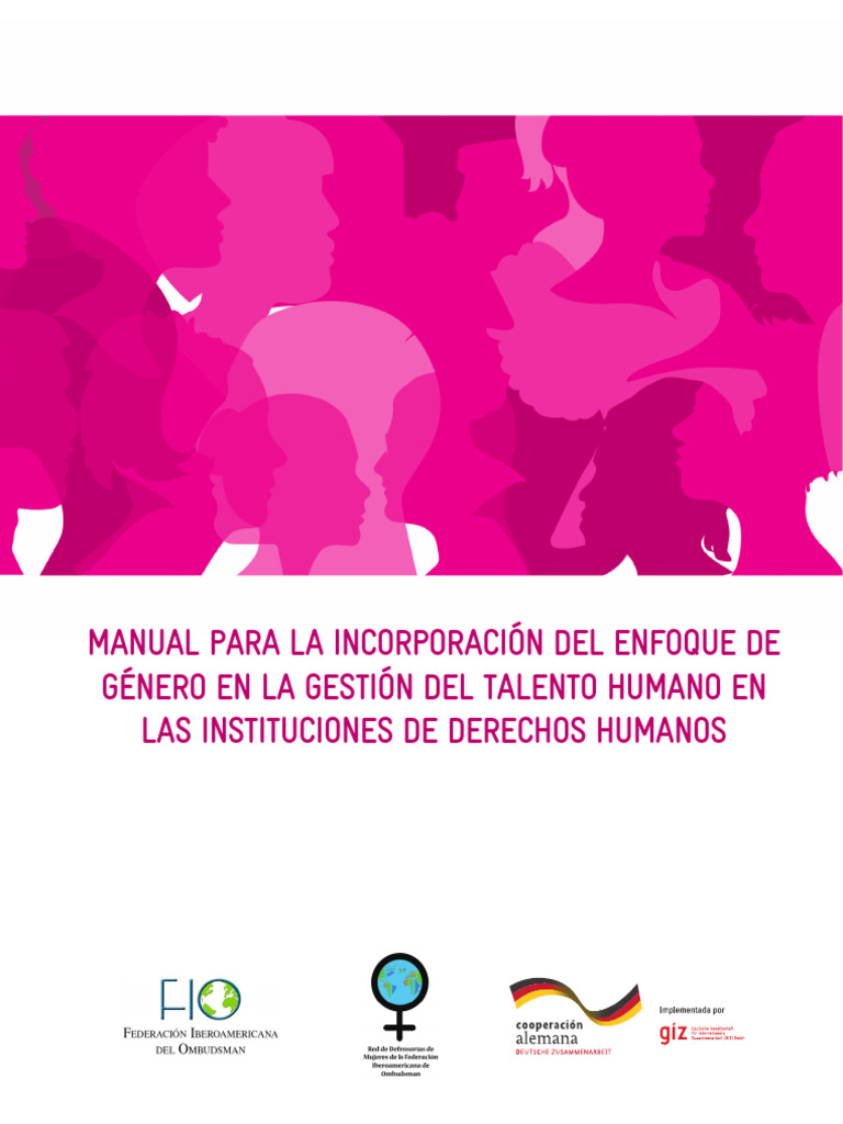 Manual para La Incorporación Del Enfoque de Género en La Gestión Del ...