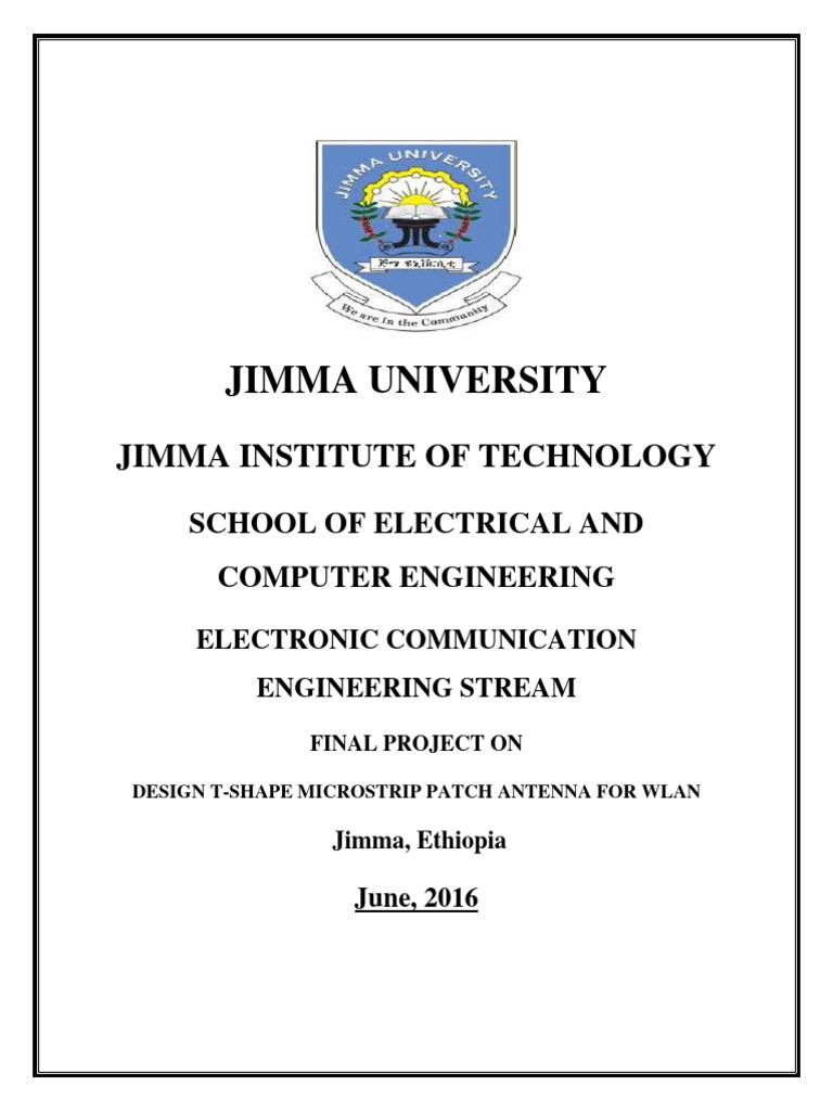 Jimma University: Jimma Institute of Technology | PDF